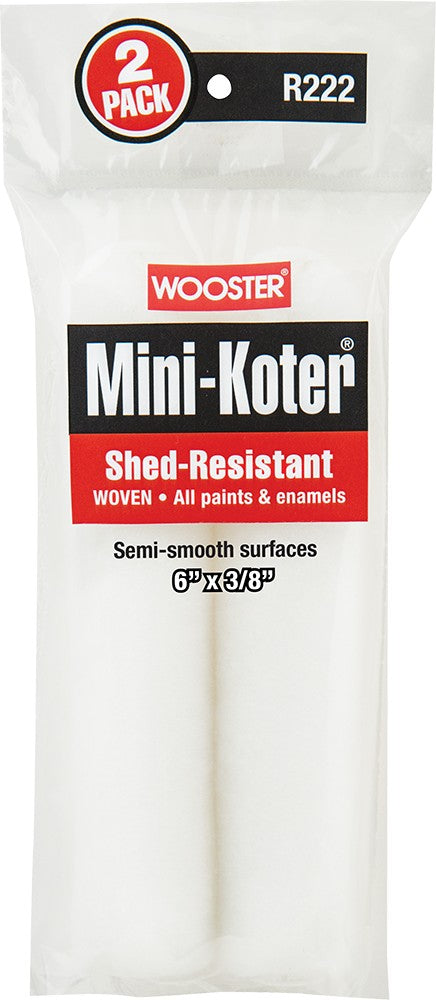 Wooster Mini-Koter Shed Resistant 6" Roller (3/8) - 2 Pack – Southern ...